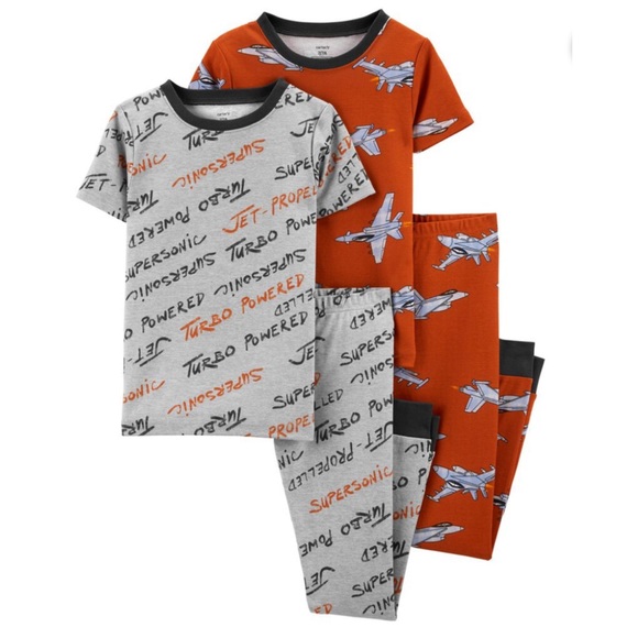 Carter's | Pajamas | Carters Boys Fighter Jet Airplanes Shirt And Pants ...